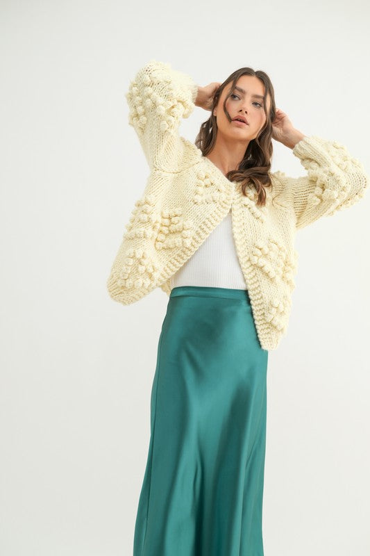 Chunky Cream Knit Cardigan – Petes Mercantile